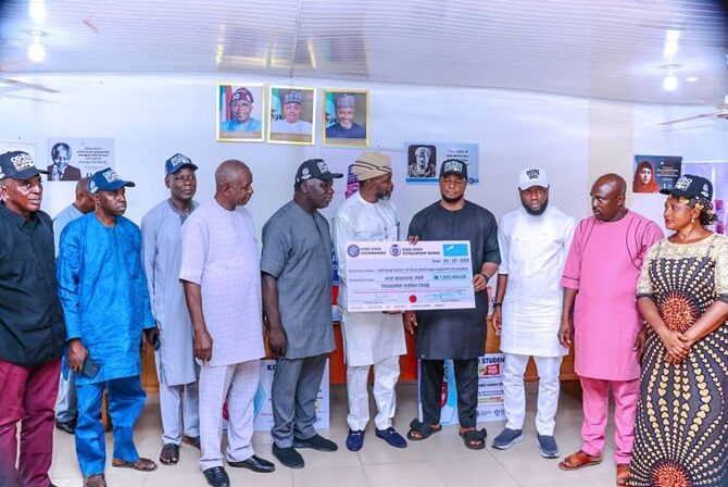 Gov Ododo Presents Cheques of N8.8m, N1.005m Check-off Dues to NAKOSS ...
